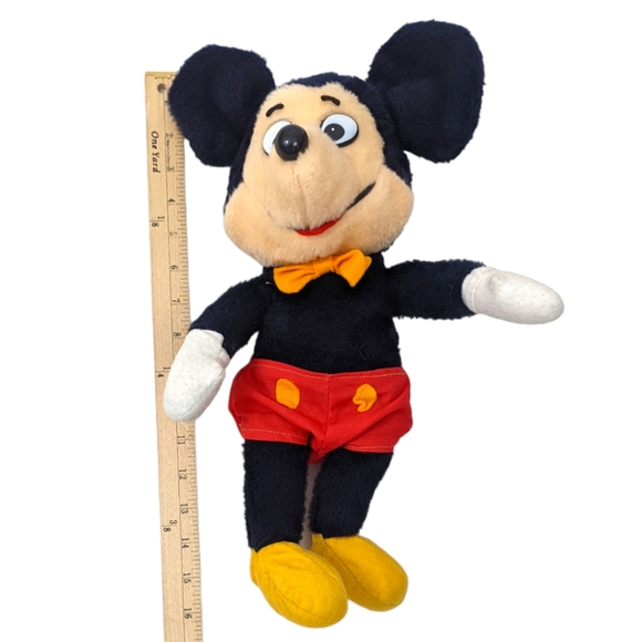 Disney | Toys | Vintage 7s 970s Mickey Mouse Plush Doll Knickerbocker ...